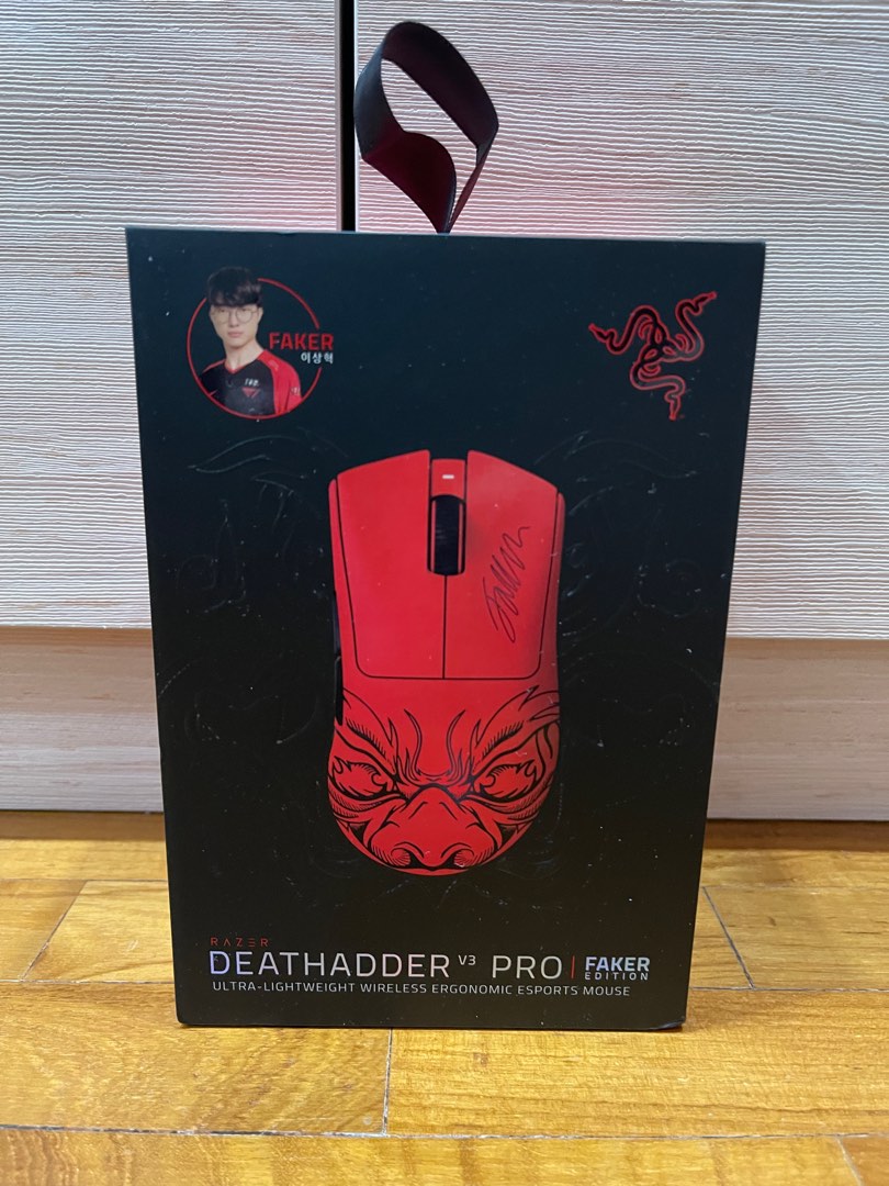 Razer DeathAdder V3 Pro (FAKER EDITION), Computers & Tech, Parts ...