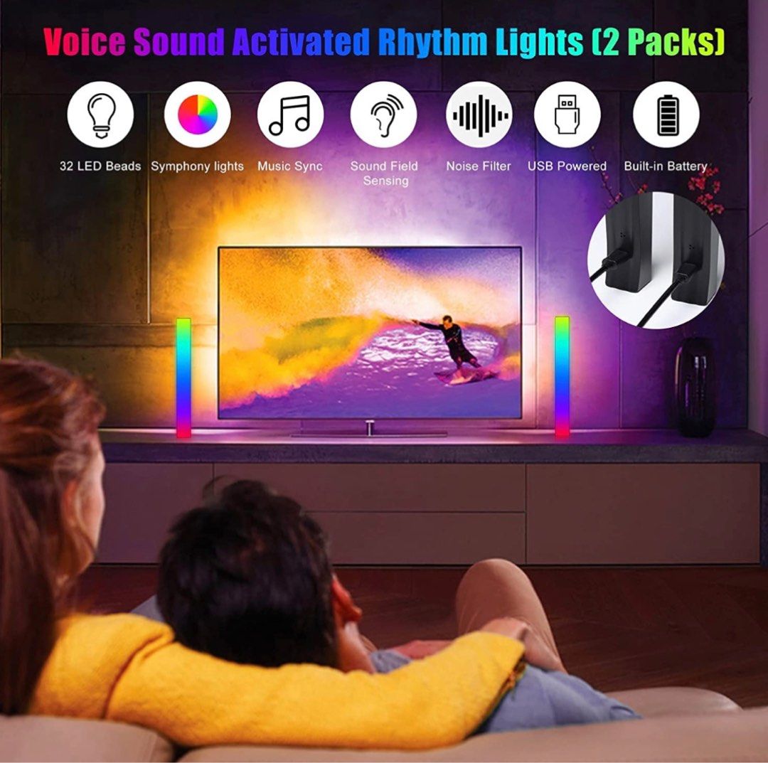 RBG Pickup Rhythm Lights, Furniture & Home Living, Lighting & Fans ...