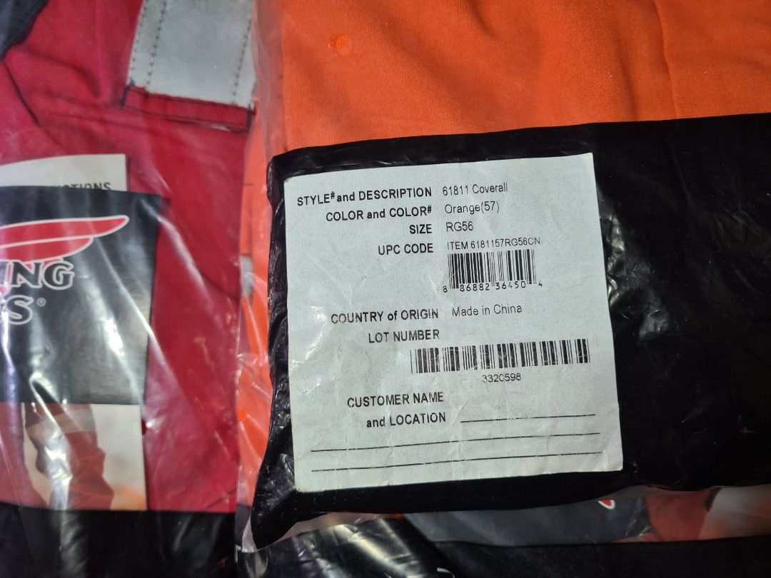 Red Wing Coverall - Fire resistant, Men's Fashion, Coats, Jackets and ...