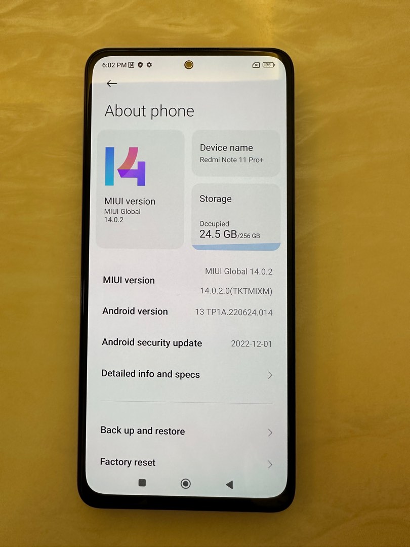 Redmi note 11 pro+ purple color, 8G+256G,120 super fast charge, Mobile ...