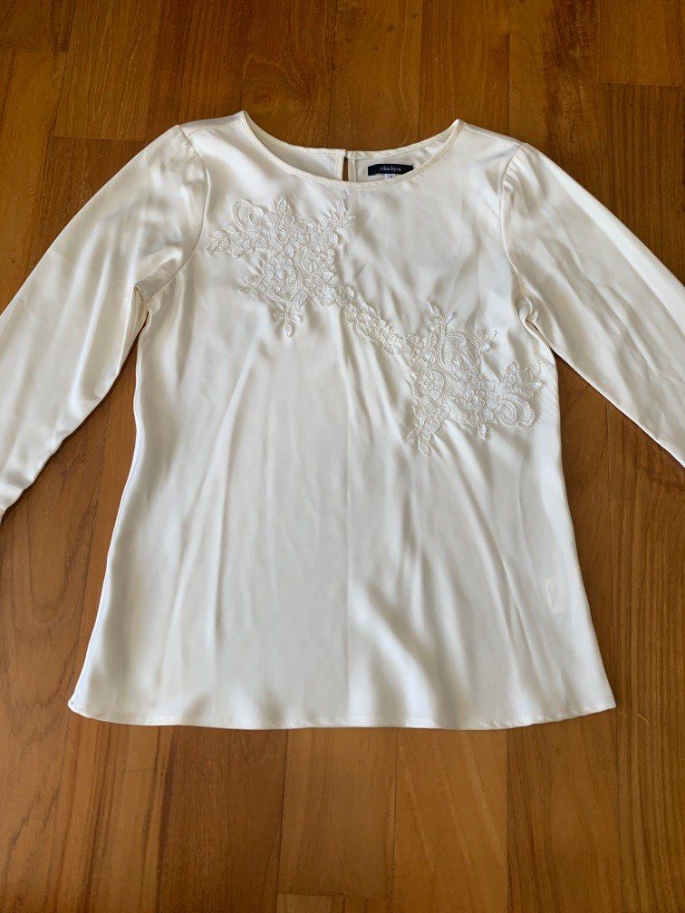 Rika Kyra Cream Baju Kurung Set, Women's Fashion, Dresses & Sets ...