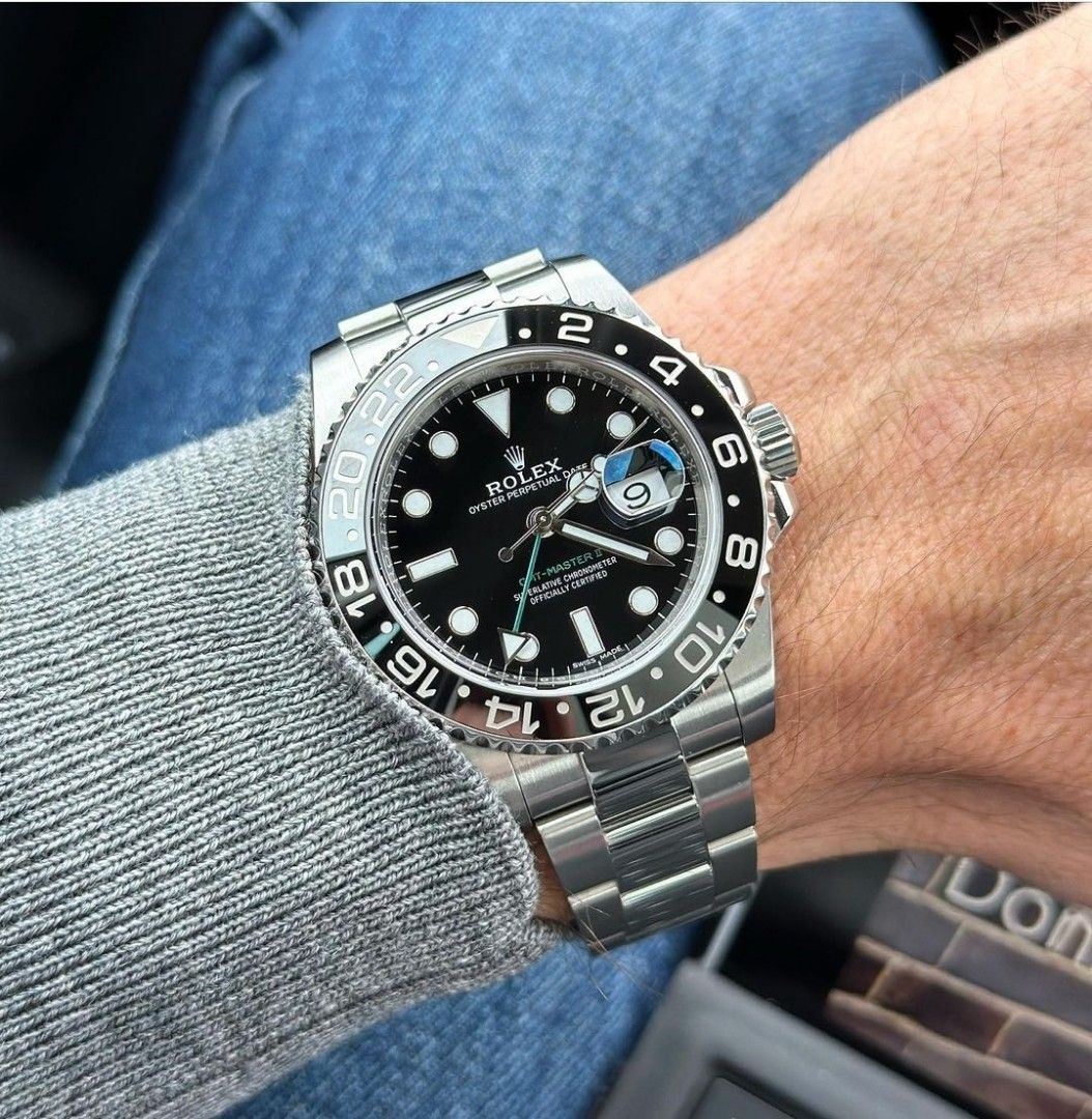 Rolex gmt master 2 black, Luxury, Watches on Carousell