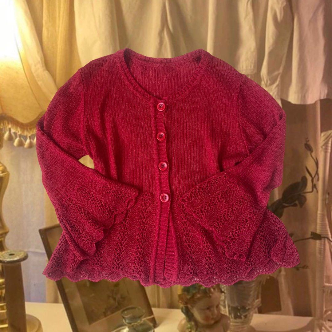 ruby coquette/fairycore cardigan on Carousell