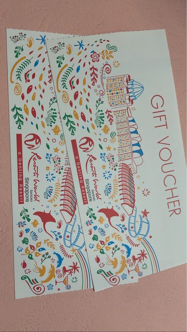RWS gift vouchers $25 X 2, Tickets & Vouchers, Vouchers on Carousell