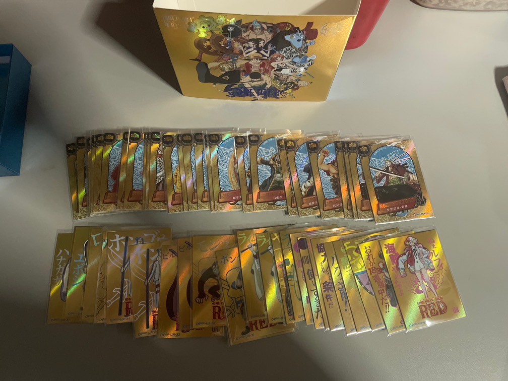 S> One Piece CCG gold art edition cards, Hobbies & Toys, Toys & Games ...