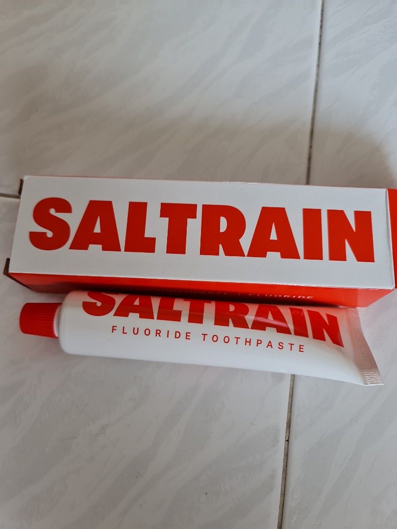 Saltrain gray salt toothpaste, Beauty & Personal Care, Oral Care on Carousell