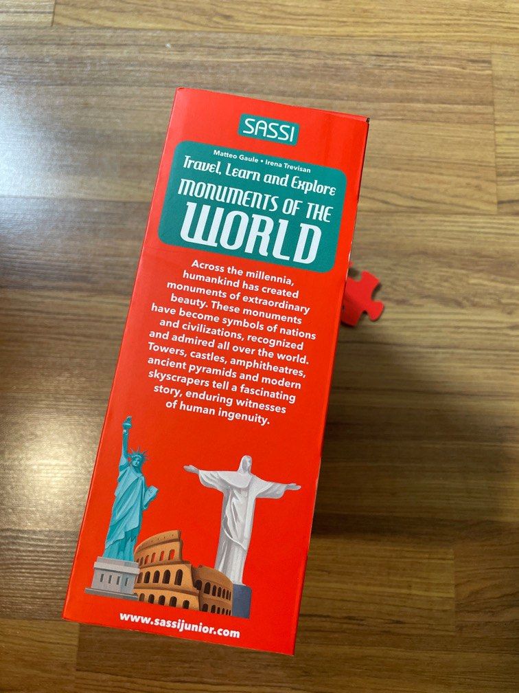 Sassi 'Monuments of the world' 200 piece puzzle (+ free 32-page book ...
