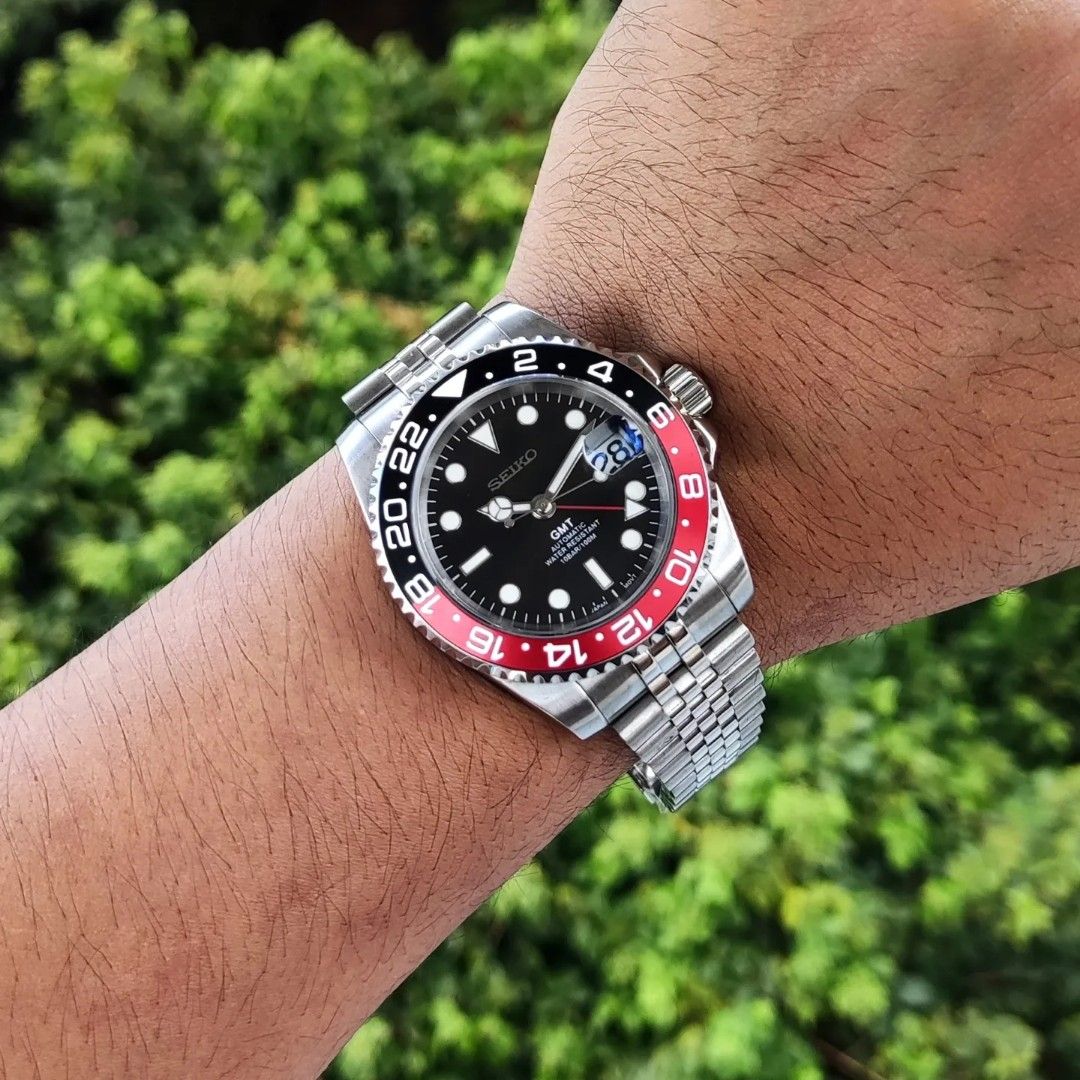 Seikolex Real GMT Coke Mod, Men's Fashion, Watches & Accessories ...
