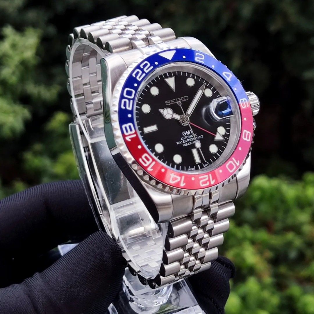 Seikolex Real GMT Pepsi Mod, Men's Fashion, Watches & Accessories, Watches on Carousell