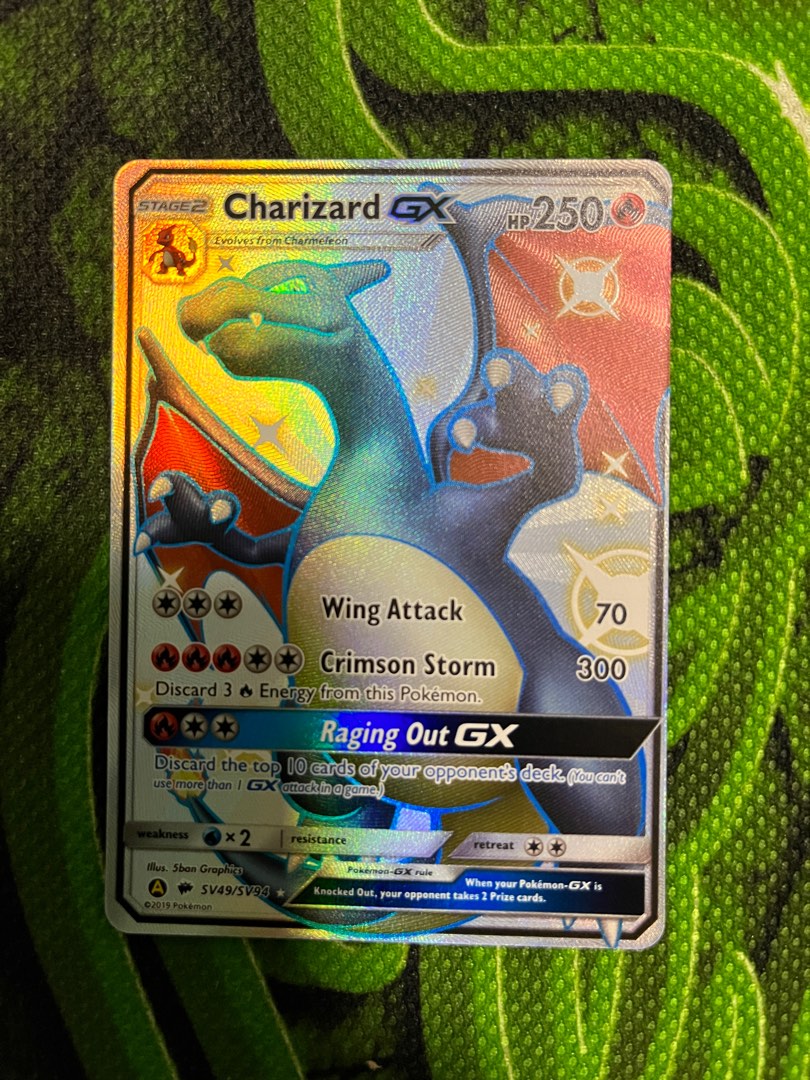 Shiny Charizard GX hidden fates, Hobbies & Toys, Toys & Games on Carousell