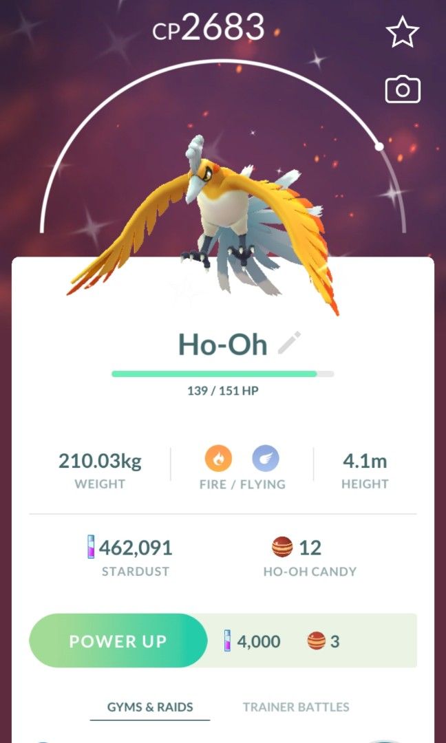 shiny ho oh, Video Gaming, Gaming Accessories, In-Game Products on ...