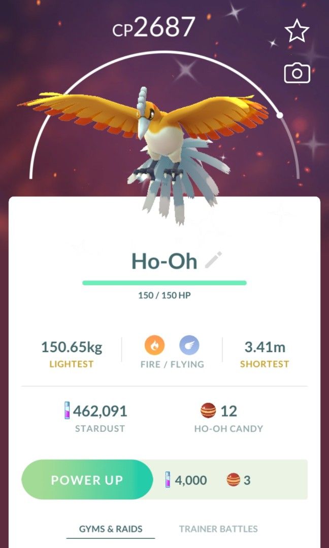 shiny ho oh, Video Gaming, Gaming Accessories, In-Game Products on ...