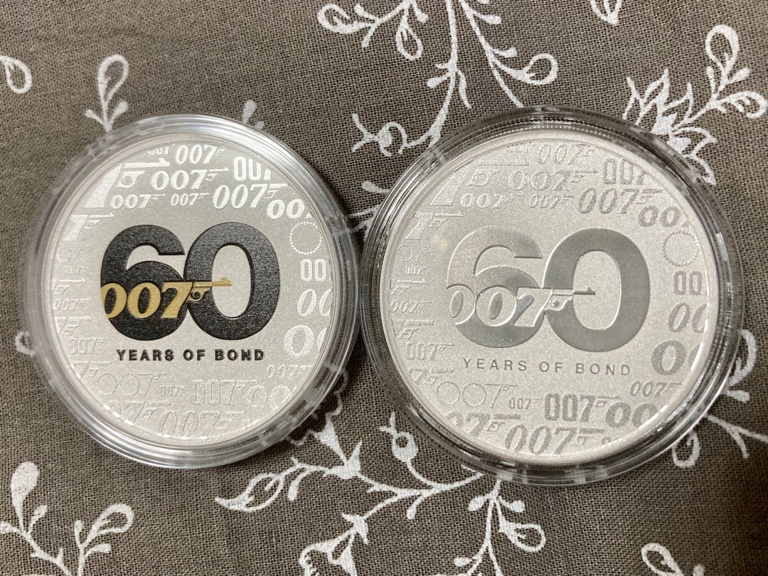 Silver Coin 1oz 60 Years of James Bond 007, Hobbies & Toys, Memorabilia ...
