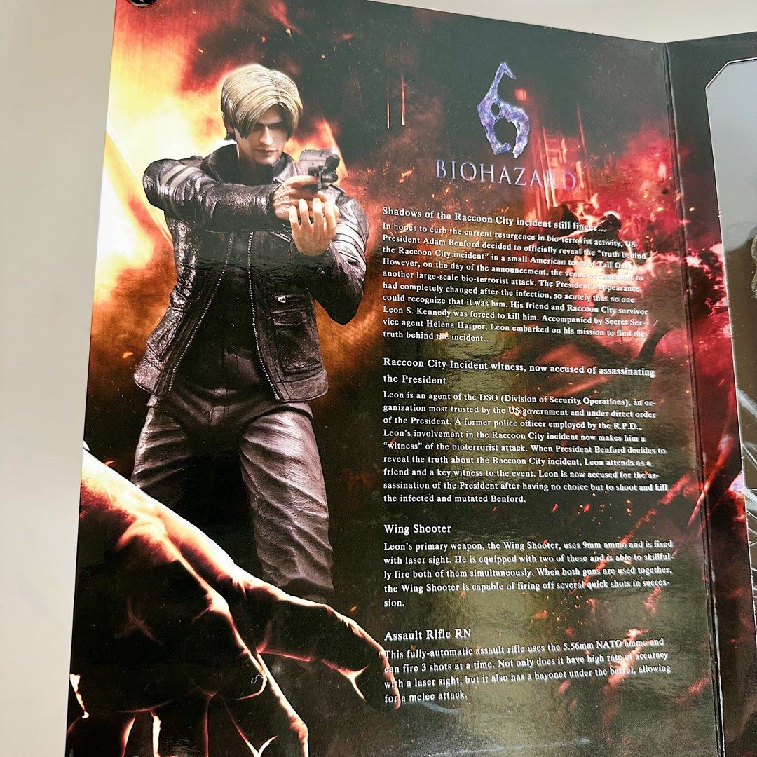 Square Enix Play Arts Kai Biohazard Resident Evil 6 Figure Leon S ...