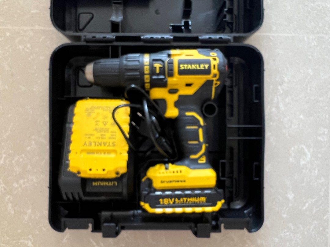 Stanley Brushless Cordless Hammer Drill/Screwdriver, Furniture & Home ... Stanley Brushless Cordless Hammer Drill/Screwdriver, Furniture & Home ...