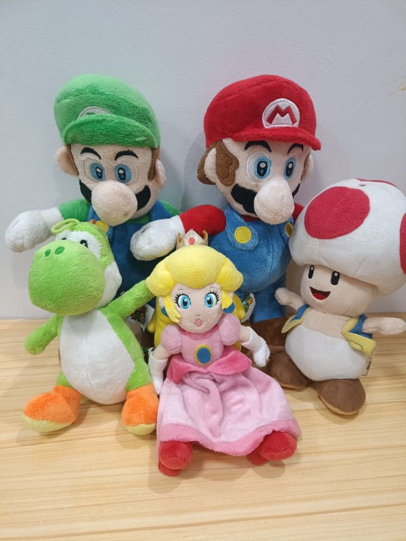 Super Mario Bundle Plush, Hobbies & Toys, Toys & Games on Carousell