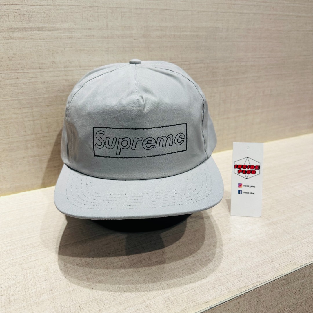 Supreme x KAWS Chalk Logo 5-Panel Hat Grey on Carousell
