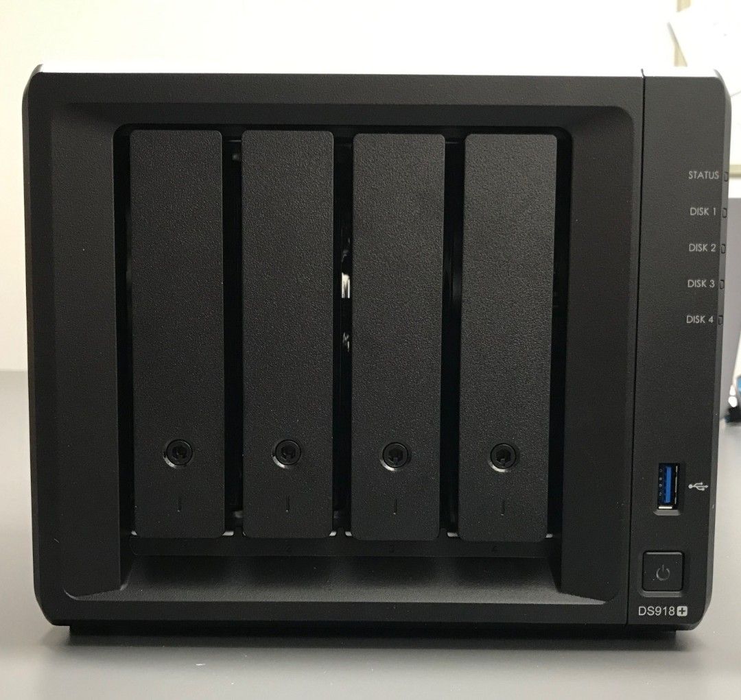 Synology NAS DS918+ 8GB RAM + 500GB NVME SSD Cache, Computers & Tech, Office & Business ...
