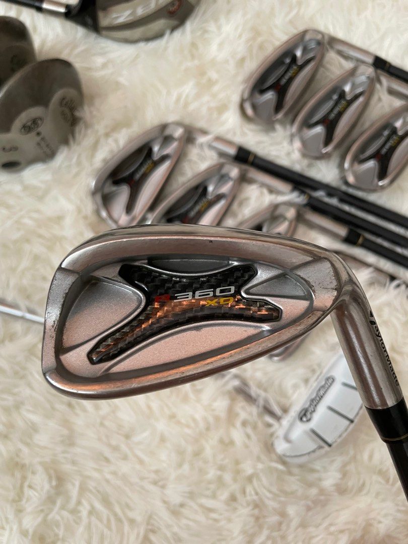 TaylorMade R360 XD Iron Golf Set with RBZ Pro Driver and White Smoke ...