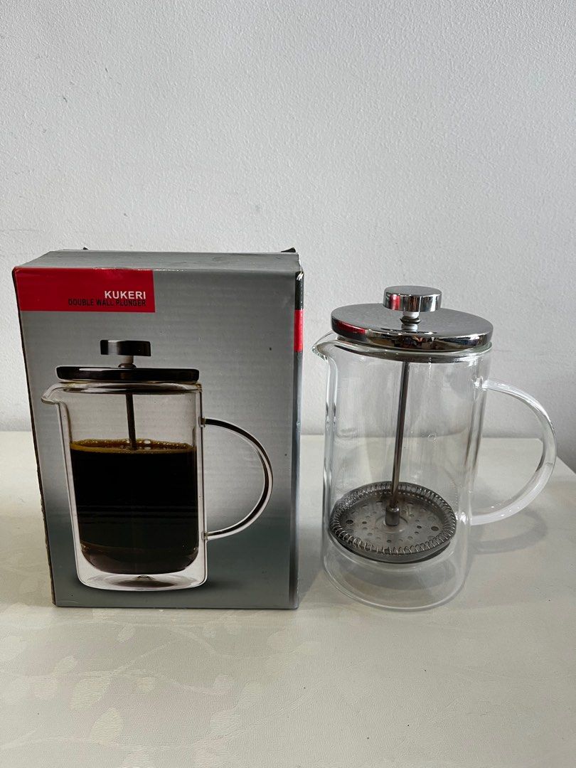 Thick Double Wall Coffee & Tea Plunger French Press 500ml, TV & Home ...