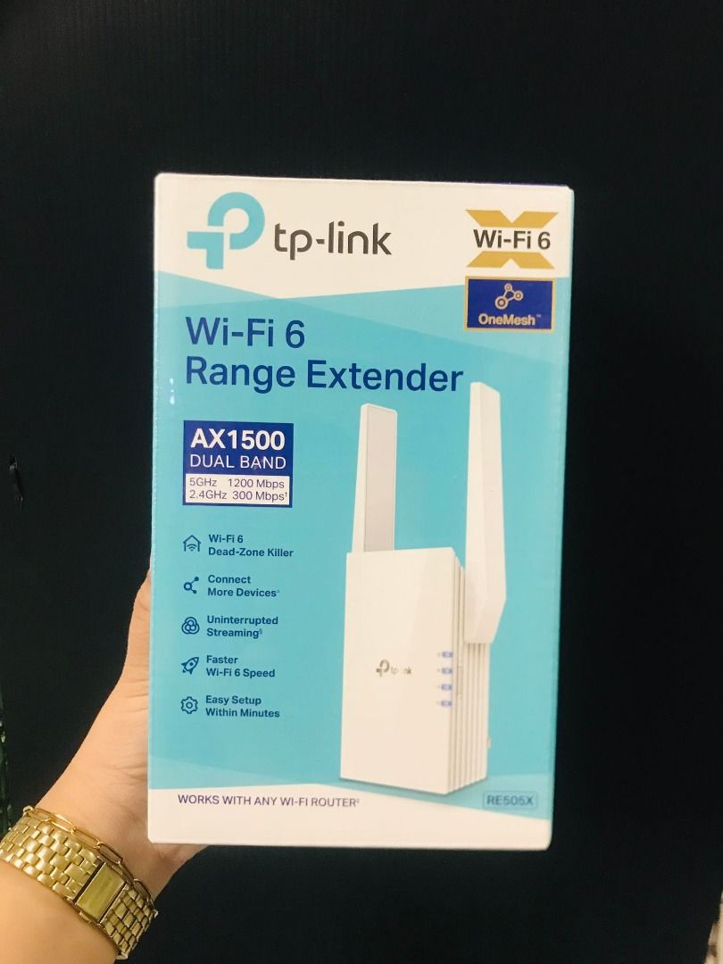 TP-Link RE505X AX1500 Dual Band Wi-Fi 6 Range Extender, Computers ...