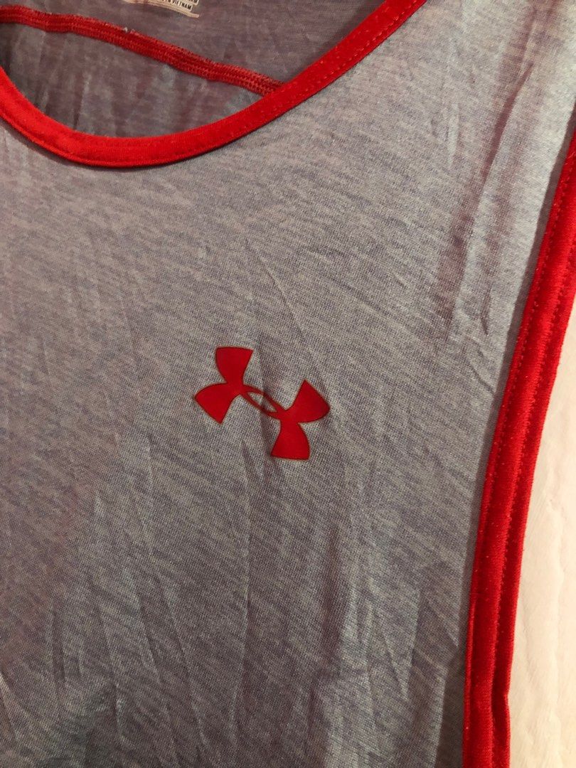 Under armour sando tank top large 19.5x28 as new, Men's Fashion ...