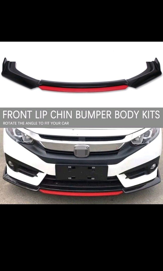 Universal Front Lip Chin Bumper Body Kits, Car Parts & Accessories ...