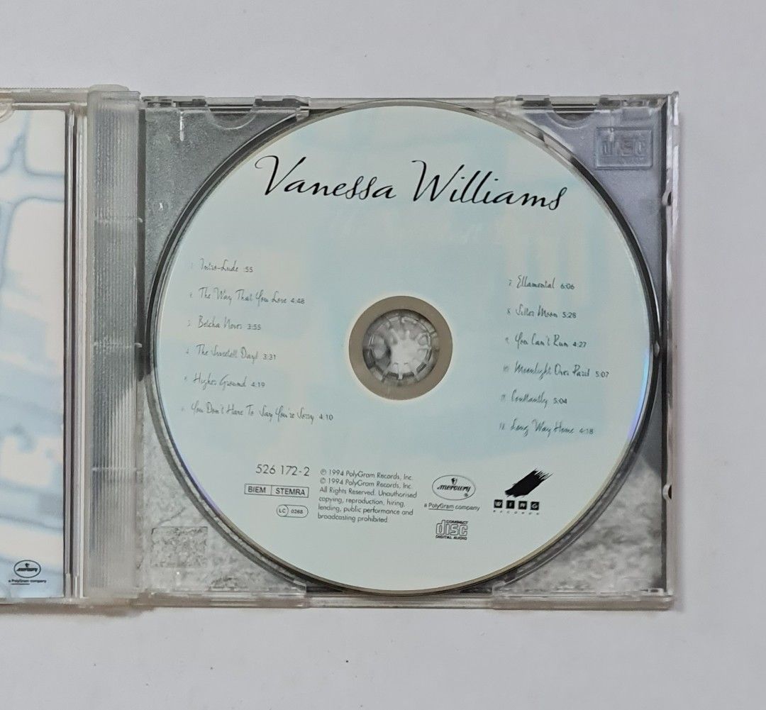 Vanessa Williams CD, Hobbies & Toys, Music & Media, CDs & DVDs on Carousell