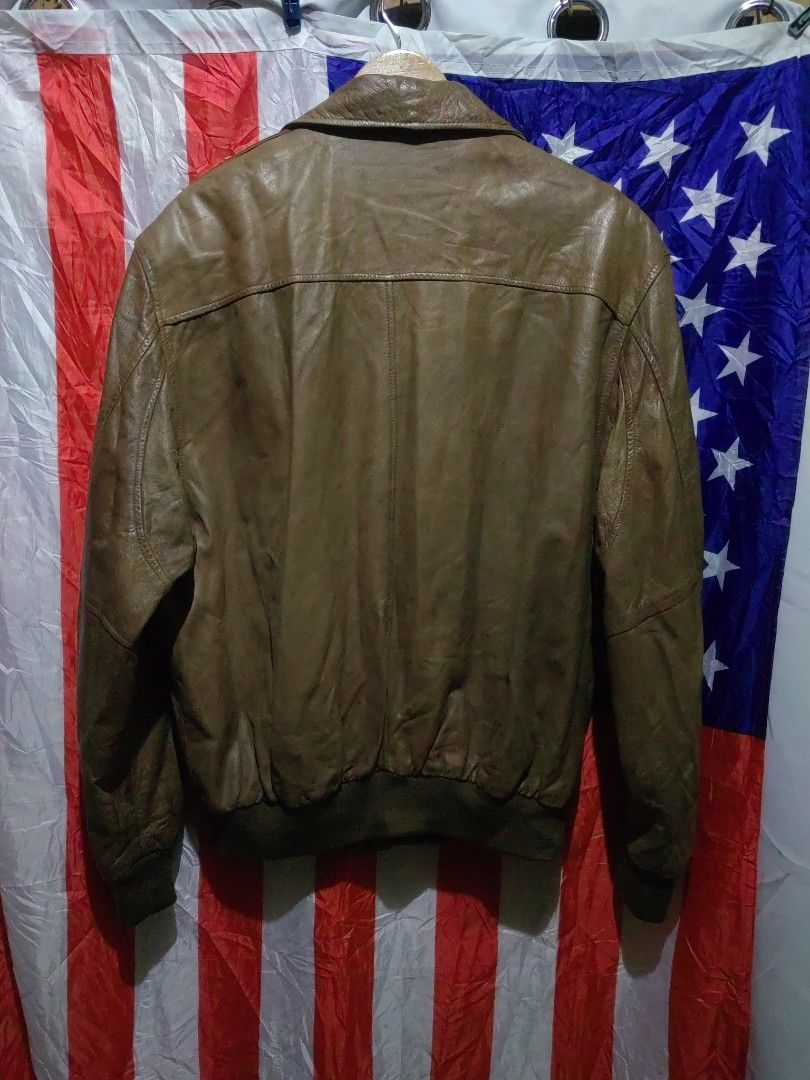 VINTAGE A2 LEATHER JACKET on Carousell