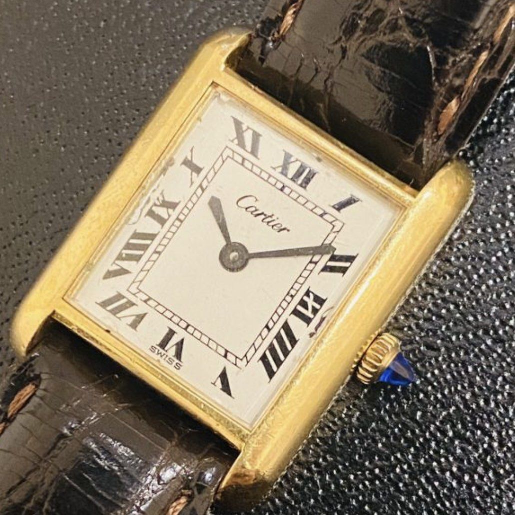 vintage cartier tank watch, Luxury, Watches on Carousell