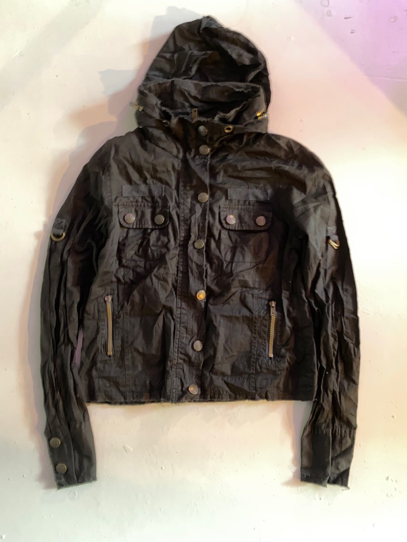 Vintage Cropped Utility Jacket, Men's Fashion, Coats, Jackets and ...