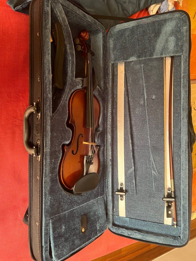 Eurostring Violin -1/8 with case, Hobbies & Toys, Music & Media ...