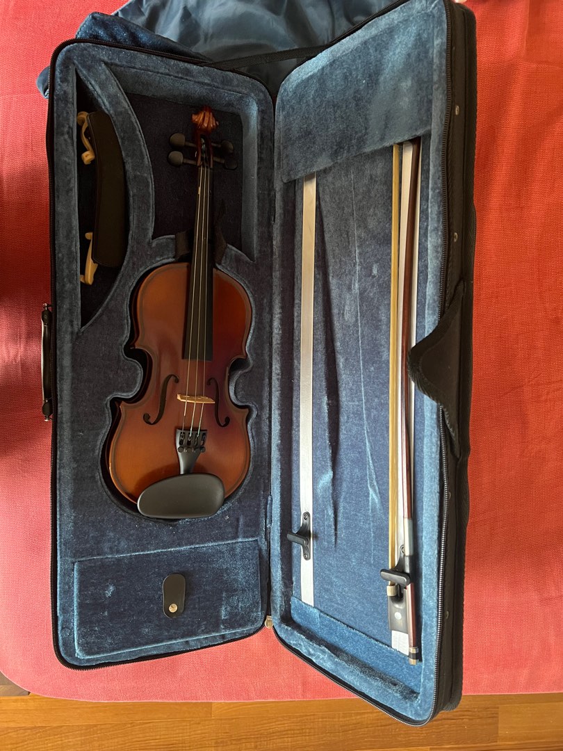 Eurostring Violin -1/8 with case, Hobbies & Toys, Music & Media ...