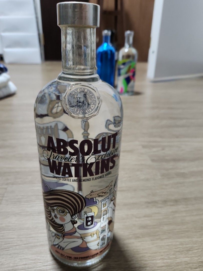VODKA ABSOLUTE WATKINS, Food & Drinks, Alcoholic Beverages on Carousell