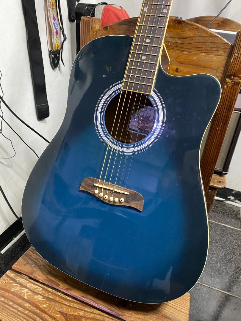 Washburn Oscar Schmidt Acoustic Guitar, Hobbies & Toys, Music & Media ...