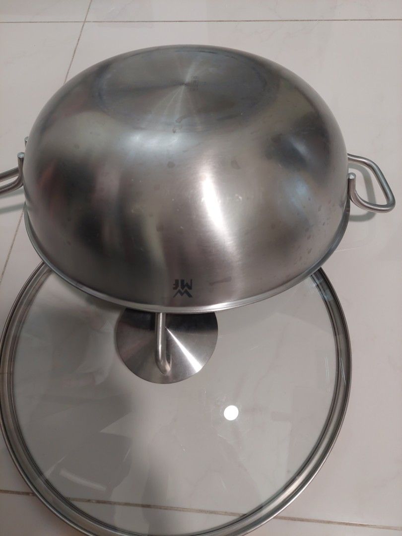 WMF Stainless Steel Wok (Diameter 32cm), Furniture & Home Living ...
