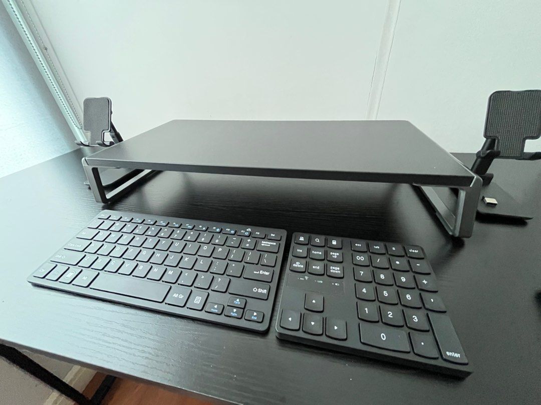 Work Desk + Laptop Stand + Wireless Keyboards & Mouse (FREE Phone ...