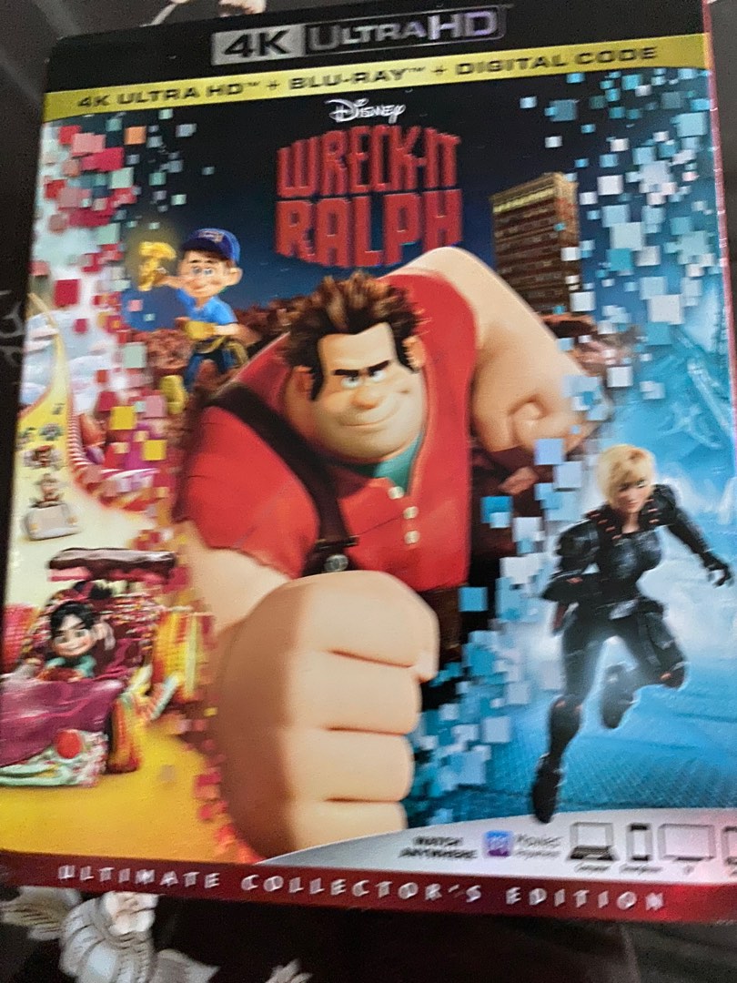 Wreck-It Ralph Made In USA 4K Blu-Ray, Hobbies & Toys, Music & Media ...