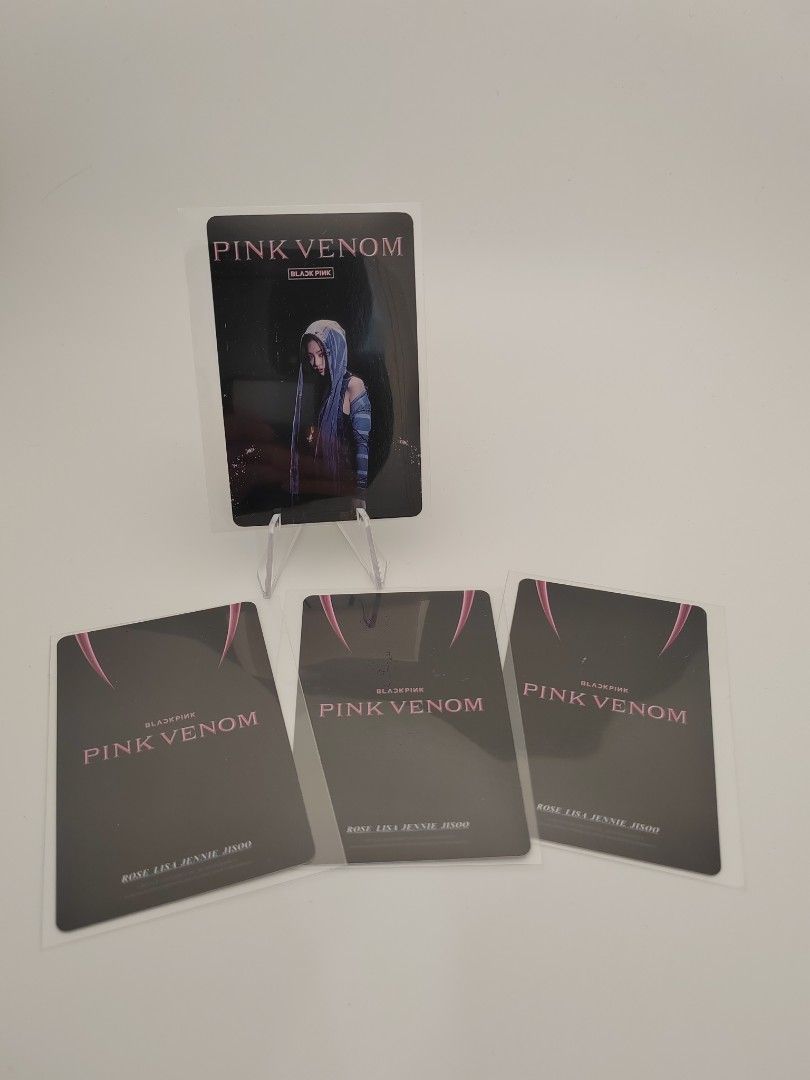 [WTS / LFB] Blackpink Blink Pink Venom Photo Cards (Jisoo, Rose, Lisa, Jennie) 4 pcs with CPP ...