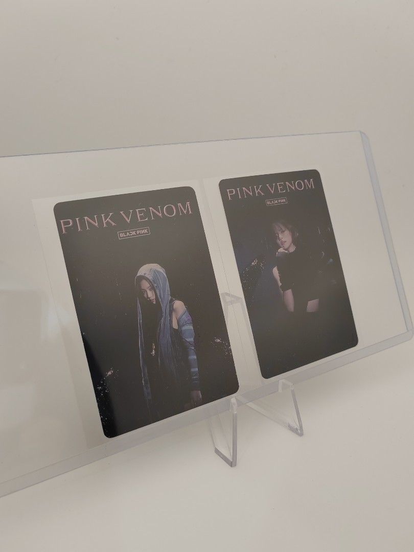 [WTS / LFB] Blackpink Blink Pink Venom Photo Cards (Jisoo, Rose, Lisa, Jennie) 4 pcs with CPP ...