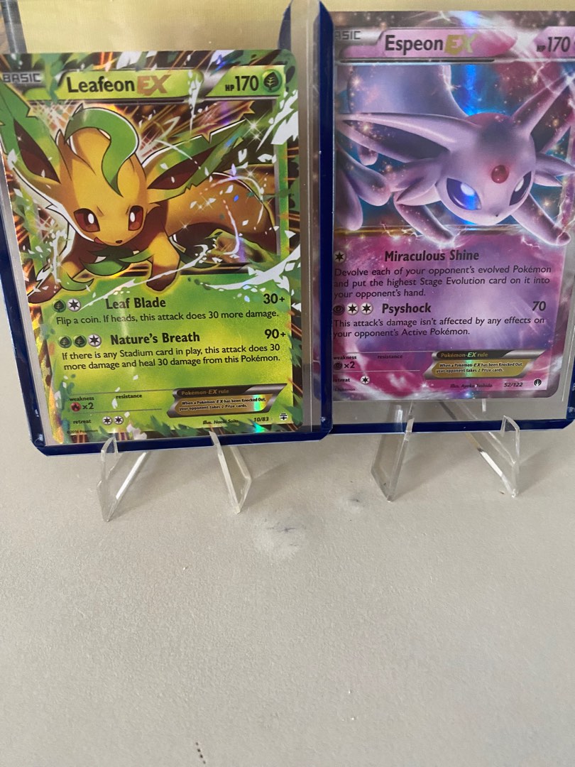 Wts Pokemon card leafeon espeon ex eevee evolution evolving skies ...