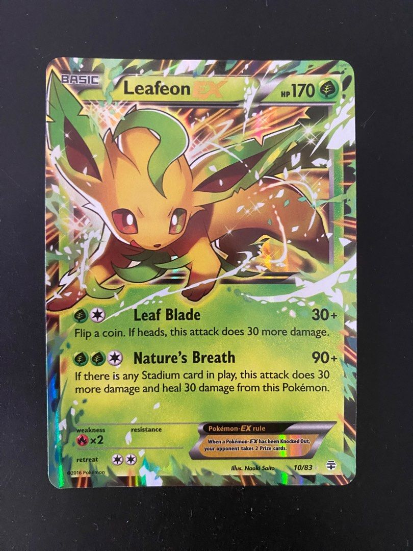 Wts Pokemon card leafeon espeon ex eevee evolution evolving skies ...