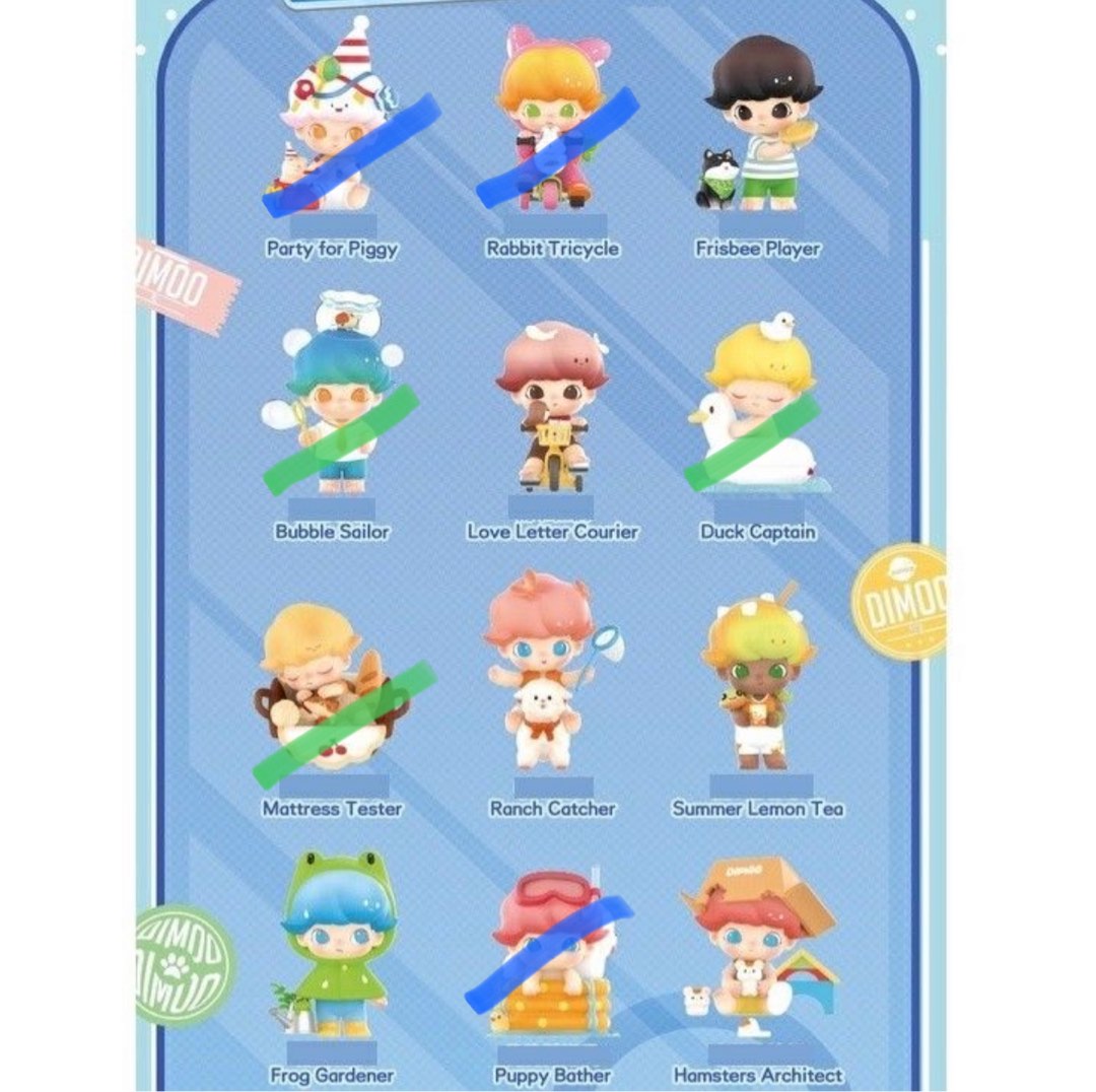 wtt popmart dimoo pets vacation blind box , Hobbies & Toys, Toys ...