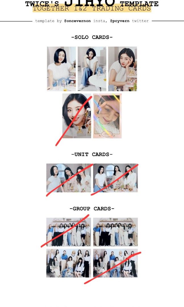 WTT TWICE 7th Anniversary Together 1&2 PCs (Nayeon / Jeongyeon / Mina ...