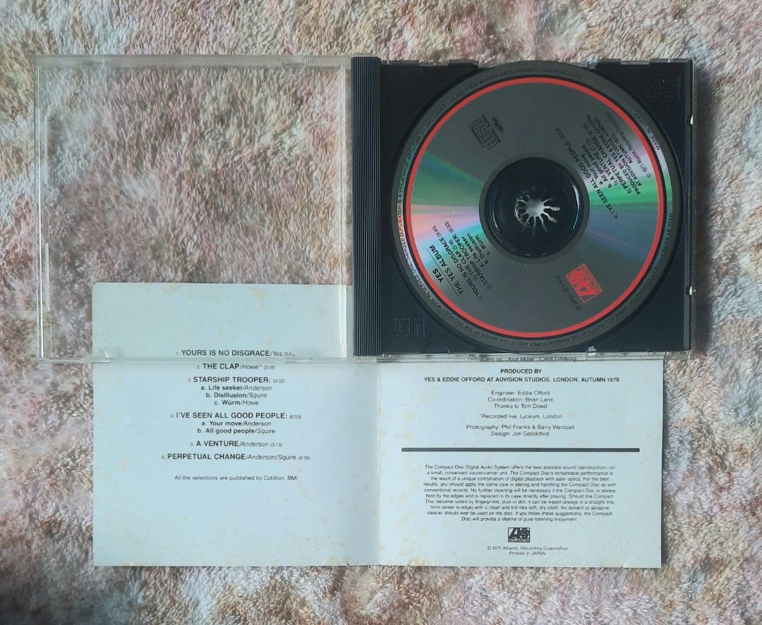 Yes - The Yes Album CD, Hobbies & Toys, Music & Media, CDs & DVDs on ...