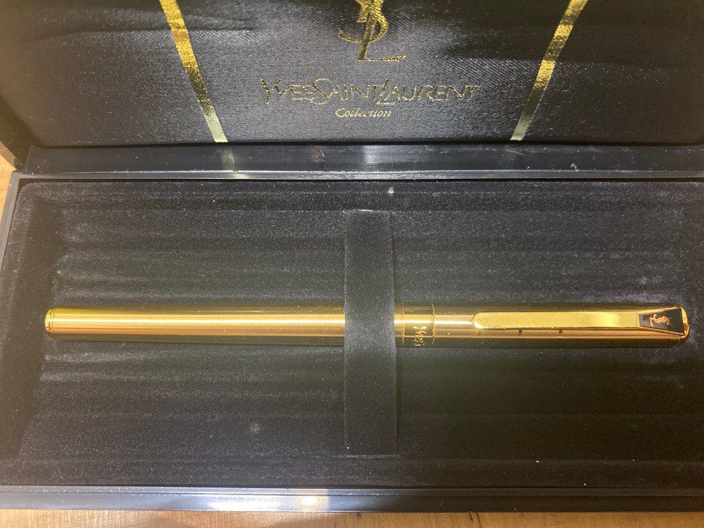 Ysl Roller Ball Pen Gold Luxury Accessories On Carousell