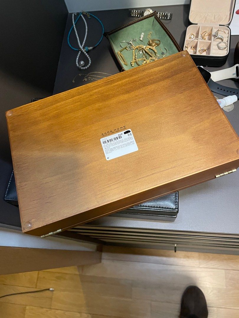 Zara home wooden jewellery box, Furniture & Home Living, Home Decor, Other Home Decor on Carousell