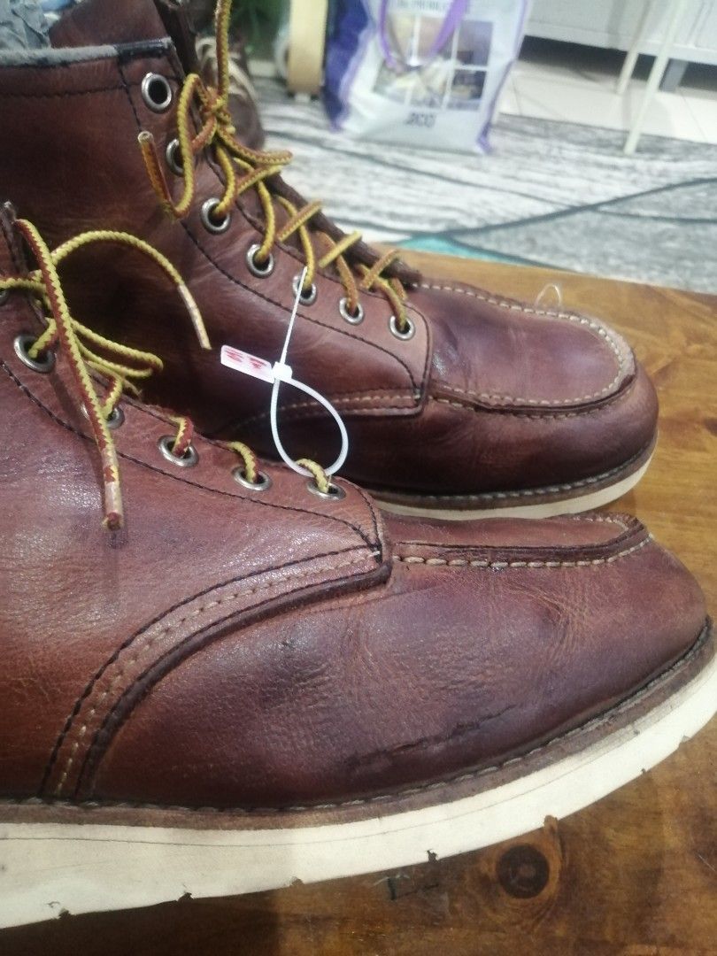 10UK Hawkins Moc Toe Boot Tapak Putih, Men's Fashion, Footwear, Boots ...