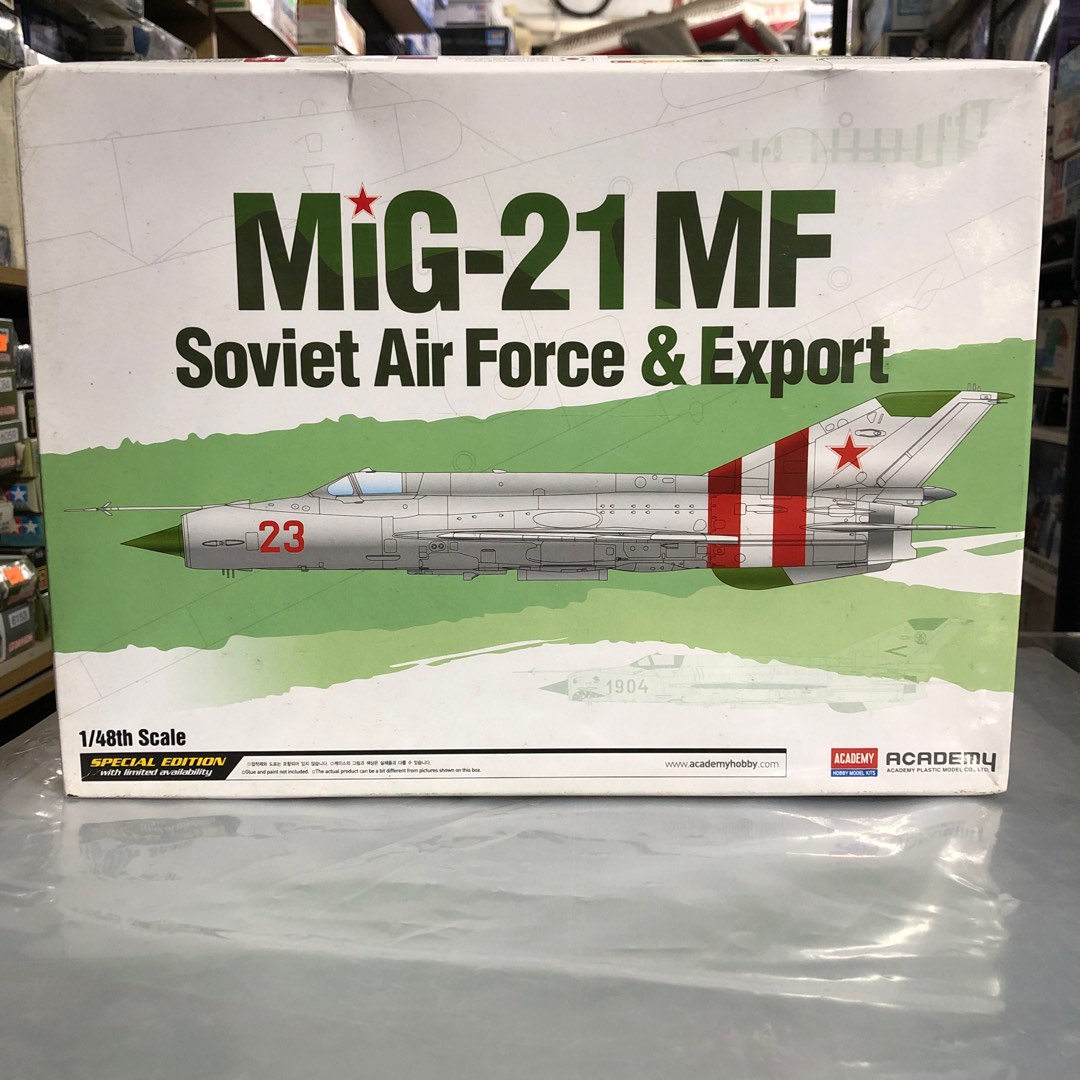 1/48 Academy MiG-21 MF Soviet Air Force & Export Model Kit, Hobbies ...