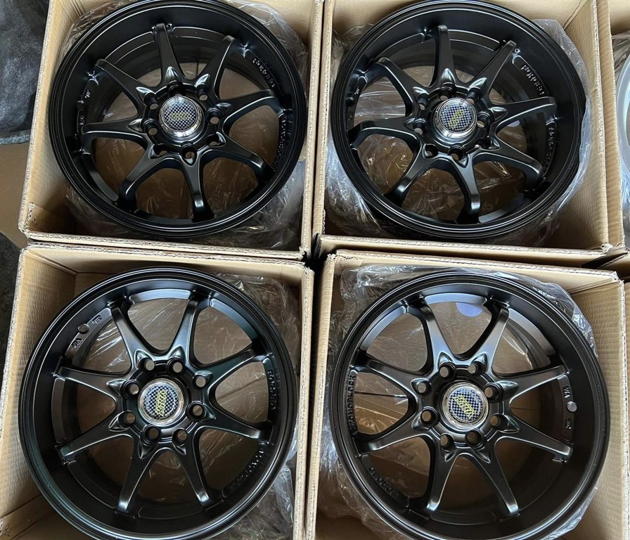 14” CE28 design code 82033 Black Mags 4Holes pcd 100-114 Bnew, Car ...